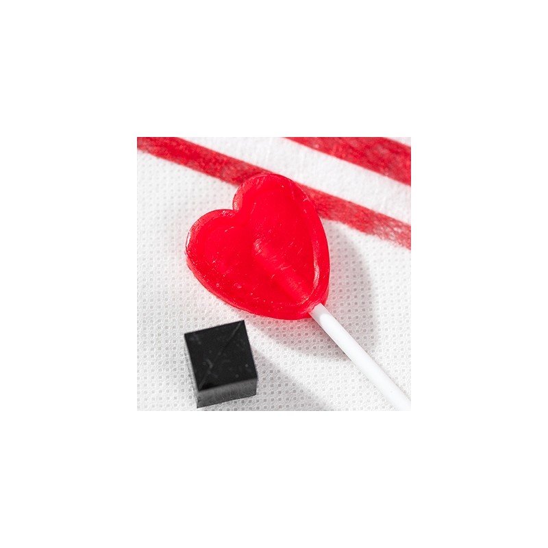 Sucettes coeur rouge (x100) - MaPlusBelleDeco.com